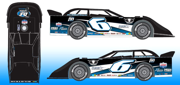 Kyle Larson Dirt Car NEW #6 Kyle Larson Dirt Late Model Racing Sticker ...