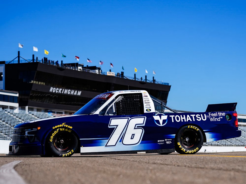 2025 Spencer Boyd #76 TOHATSU NASCAR Truck 1/24 Diecast